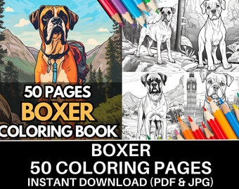 Poodle Coloring Book 50 Pages Printable Dog Coloring Pages for Adults ...