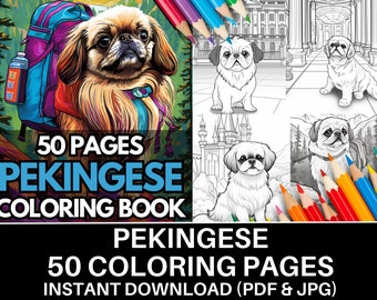 Poodle Coloring Book 50 Pages Printable Dog Coloring Pages for Adults ...