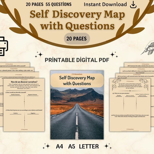 Self Identity Worksheets - Etsy