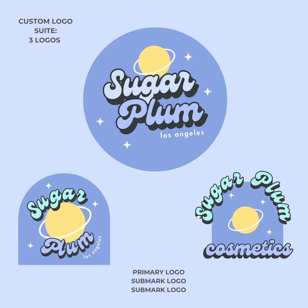 CUSTOM Logo Suite 3 Logos Primary Logo Submark Logo - Etsy