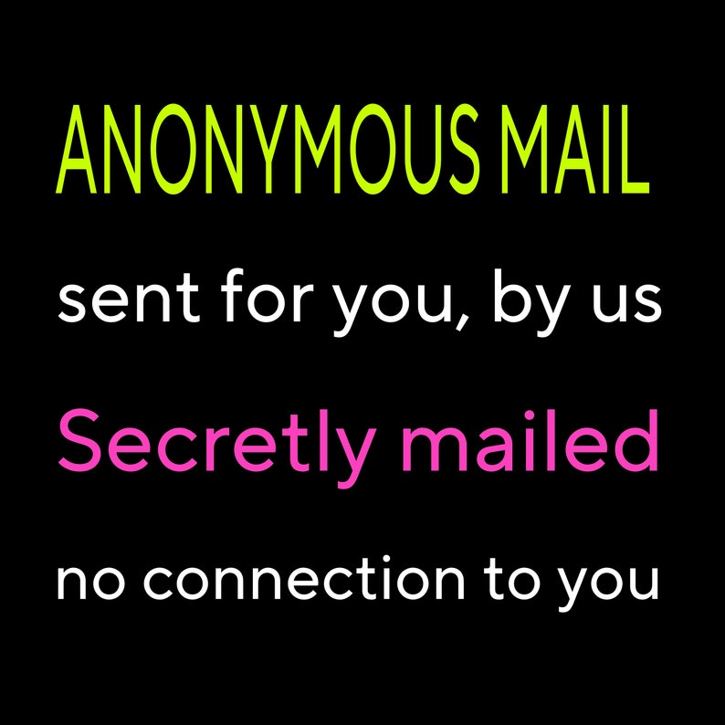 Anonymous Handwritten Letter: Secret Message, Prank Mail - Etsy