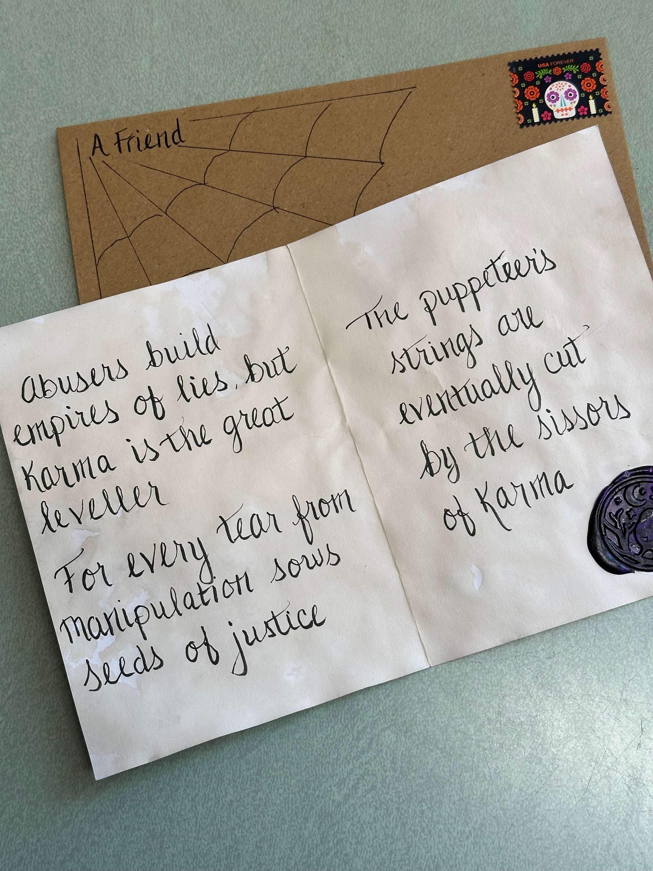 ANONYMOUS, Handwritten, Mystery Note. Secretly Sent to Anyone. - Etsy