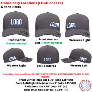 Custom Embroidery Flexfit Delta Hat: Personalized Logo or Text - Etsy