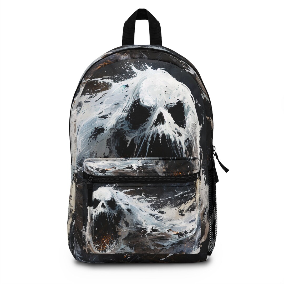 Ghosted Spooky Backpack (AOP) - Skull Backpack - Spirit Backpack ...