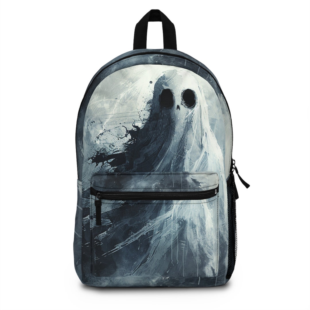 Spooky Cute Ghost Backpack AOP Everyday Backpack Spirit Backpack Spooky ...