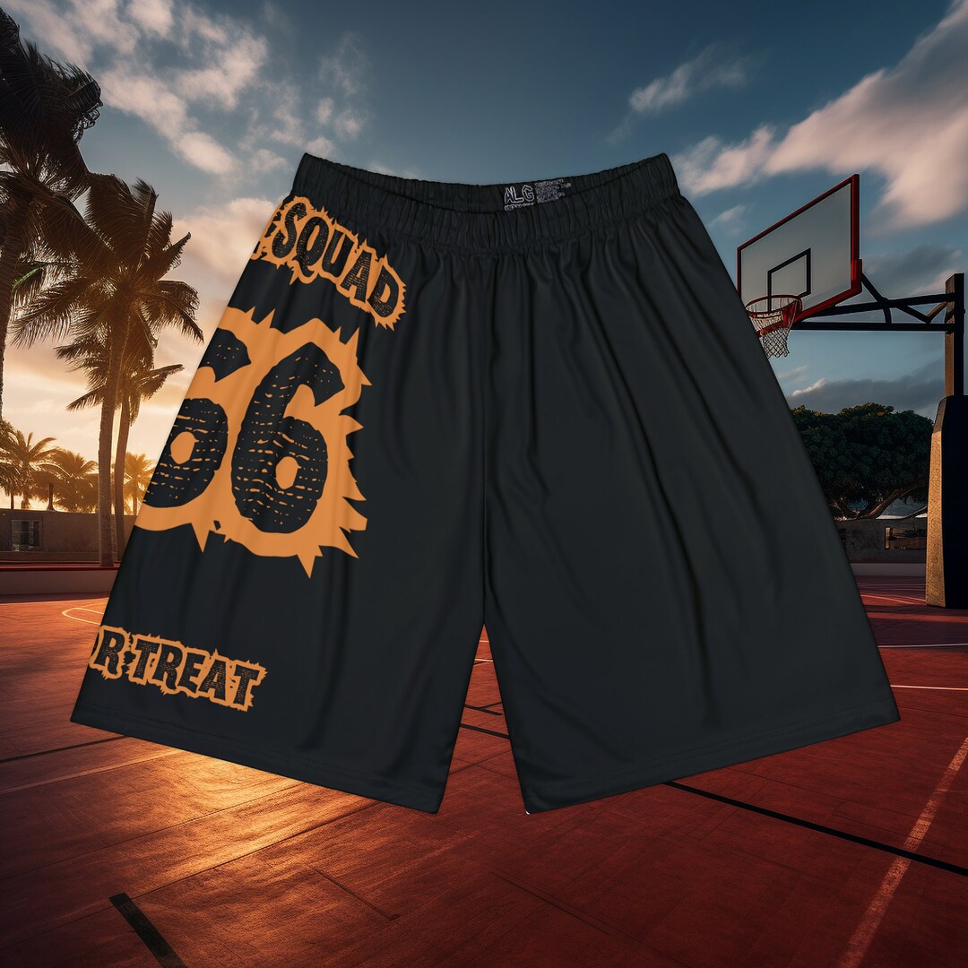 Creepy Halloween Basketball Player Shorts - Spooky Costume Pants for ...