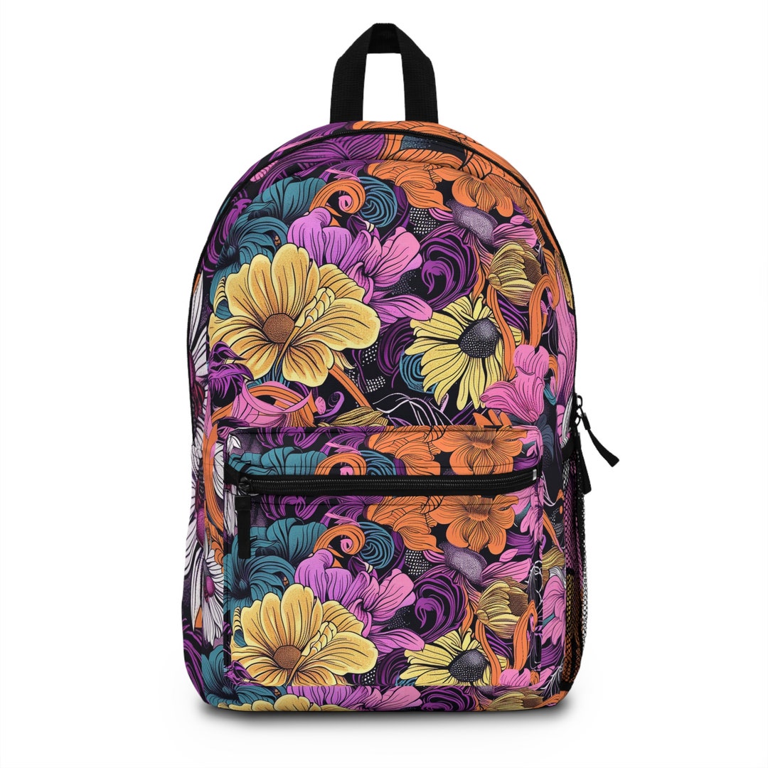 Wildflower Meadow Backpack (AOP) - Creative Backpack, Bold Backpack ...