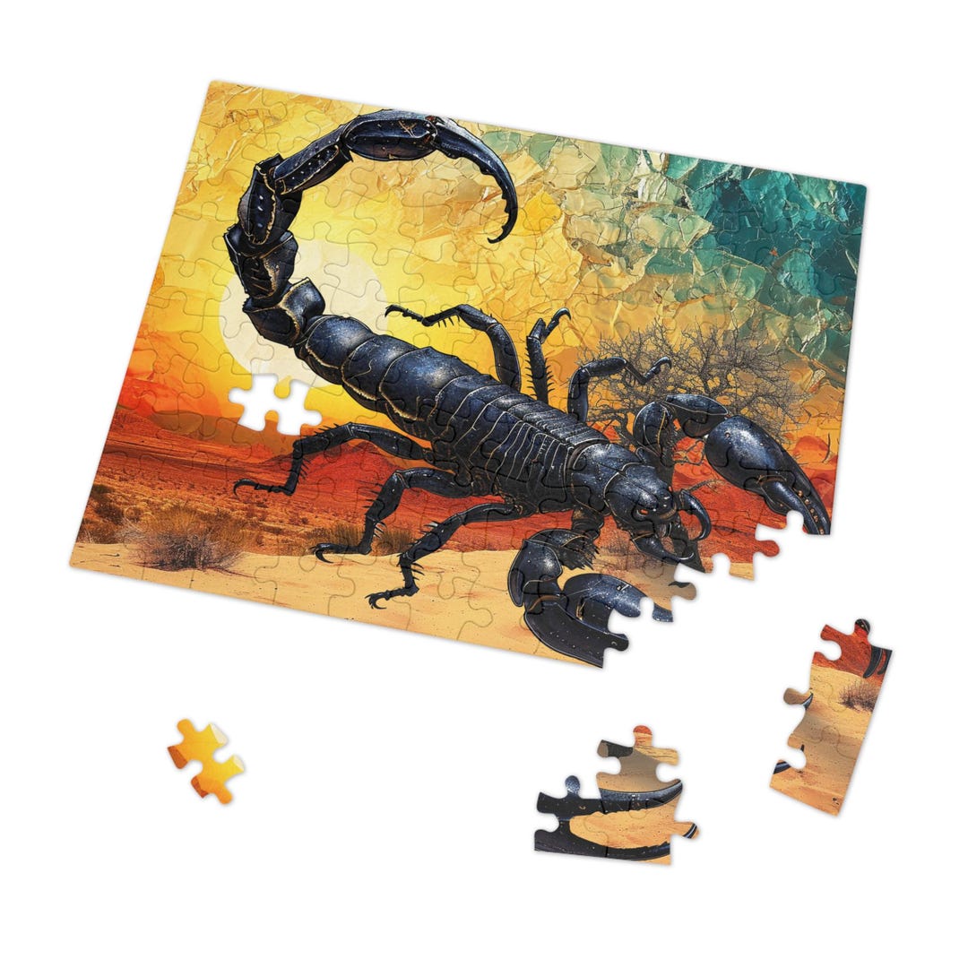 Jigsaw Puzzle, Scorpio Zodiac Puzzle in Vibrant Colors, Astrology Gift ...