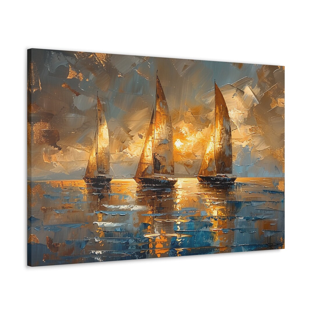 Set Sail on Serenity: Nautical Sailboat "canvas" - FREE SHIPPING ...