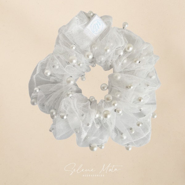 Pearl Scrunchie - Etsy
