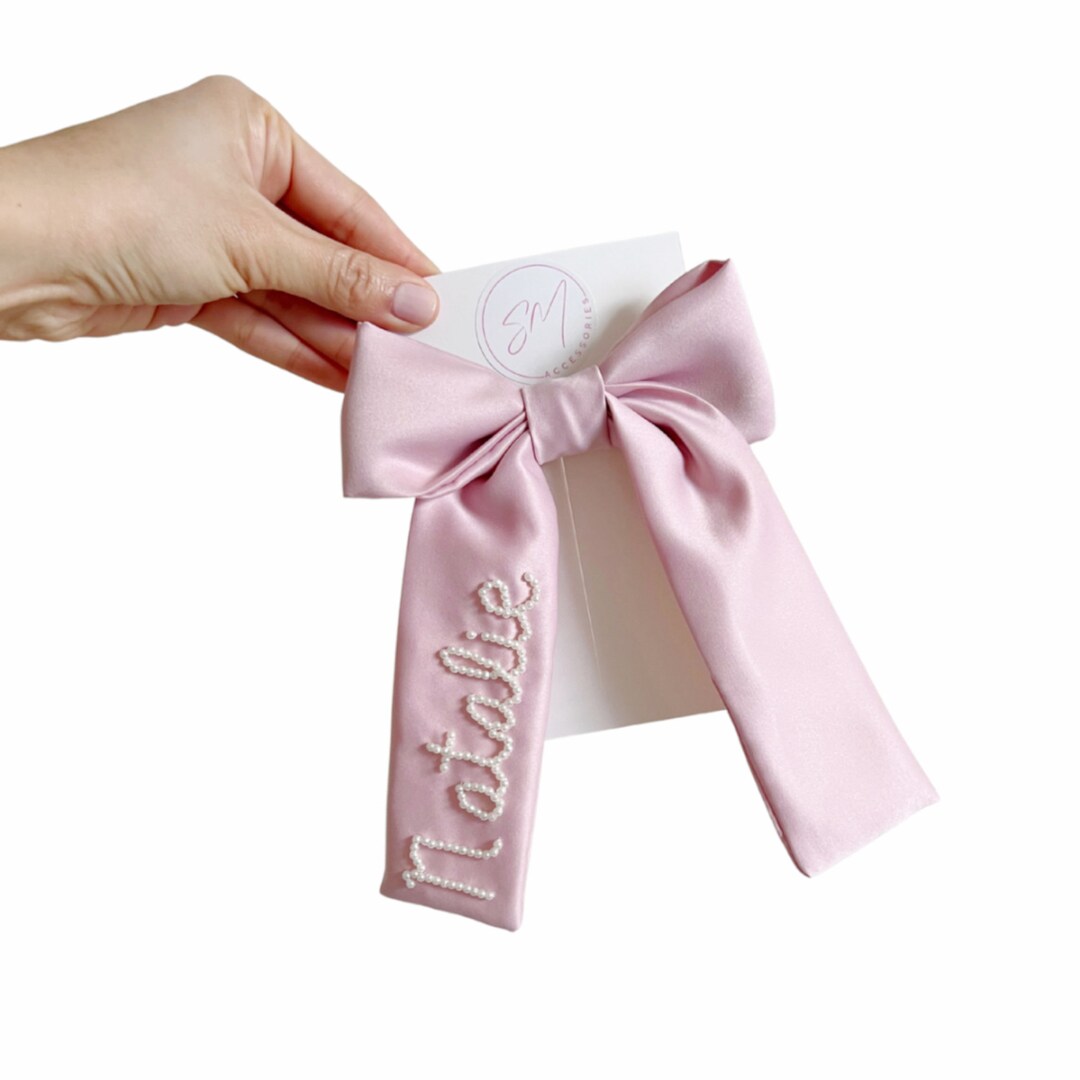 Personalized Name Bow for Girls Custom Bow Name Personalized Bow With ...