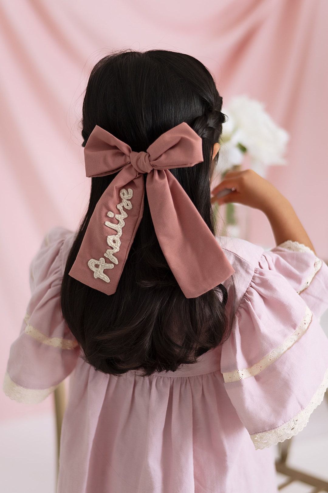 Custom Handmade Name Bow. Birthday Gift. Personalized Name Bow Fro ...