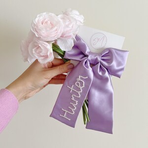 Custom Name Bow Personalized Bow Flower Girl Bow Custom Bow Custom Hair ...