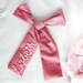 Custom Hand Beaded Name Bow Selenemotaaccessories. Birthday Gift. Pearl ...