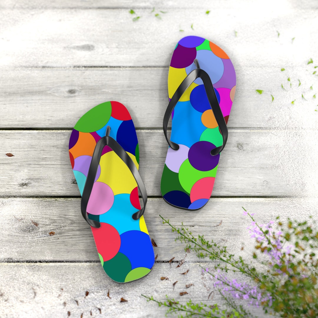Coloured Flip Flops - Etsy