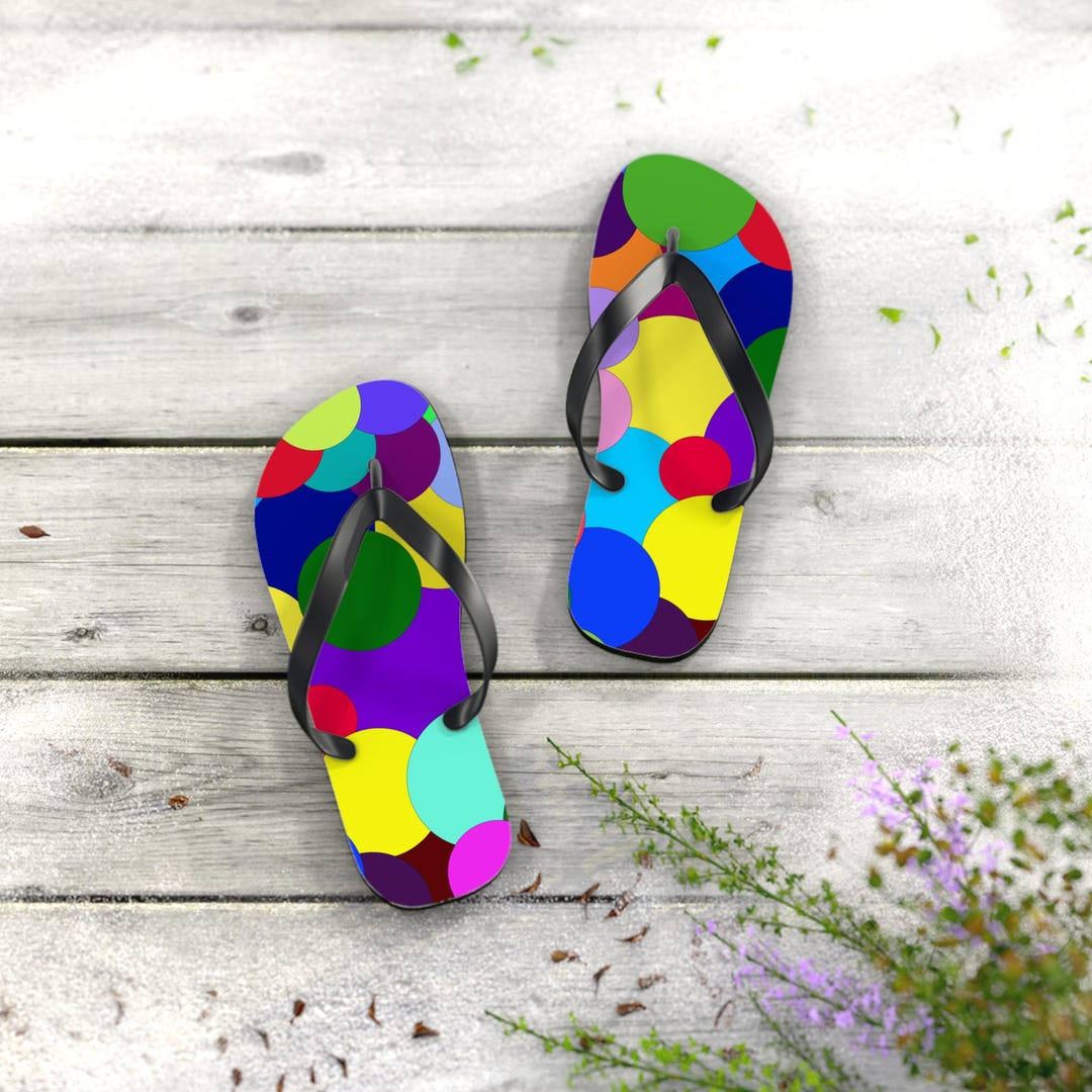 Coloured Flip Flops - Etsy