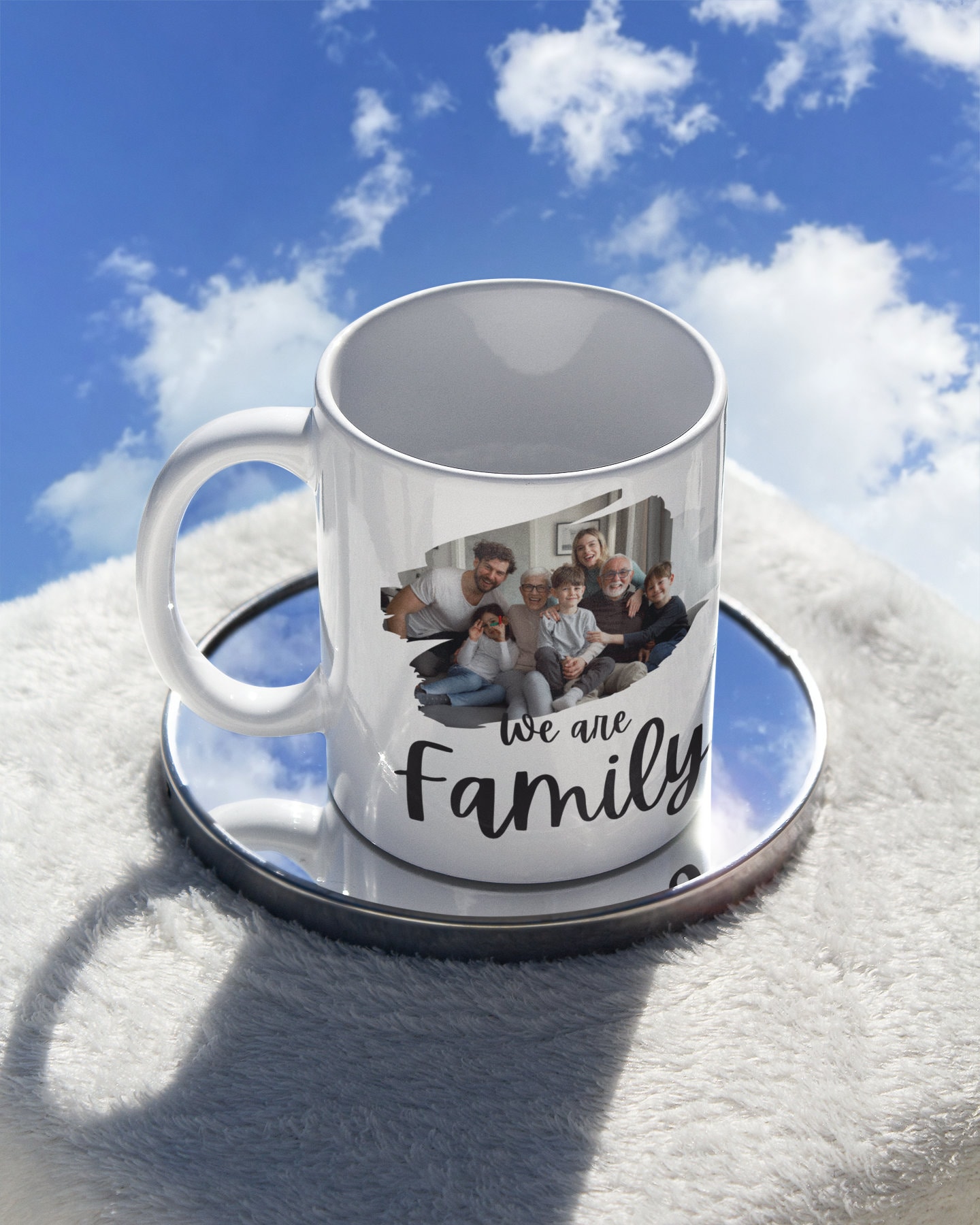Customizable Family Photo Coffee Mug Available in 12 or 15oz Dishwasher ...