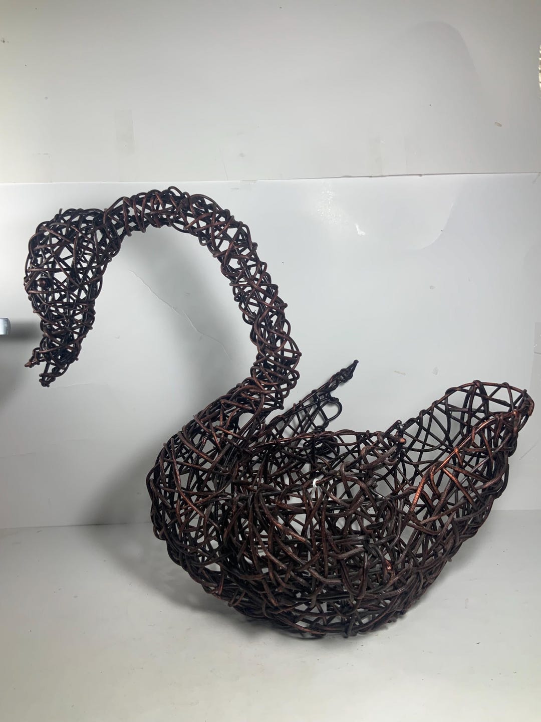 Vintage Large Woven Vine Branch Goose Basket/centerpiece 16 In. - Etsy