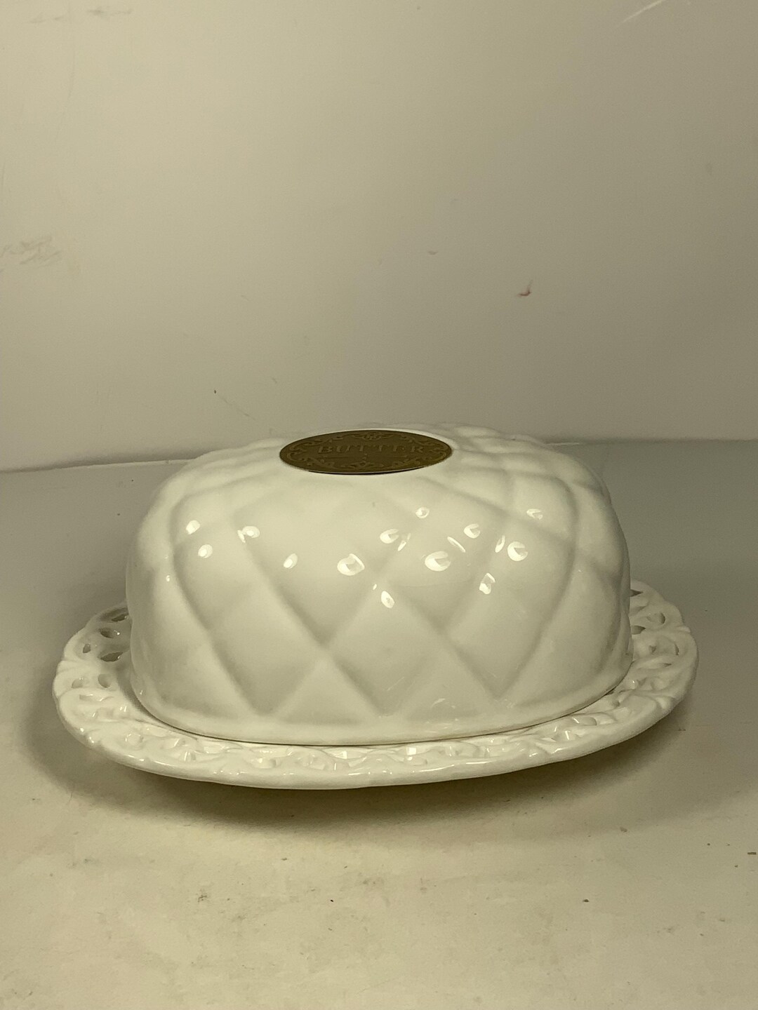 THL French Country Cottage Ceramic Butter Dish 6.5 In. - Etsy