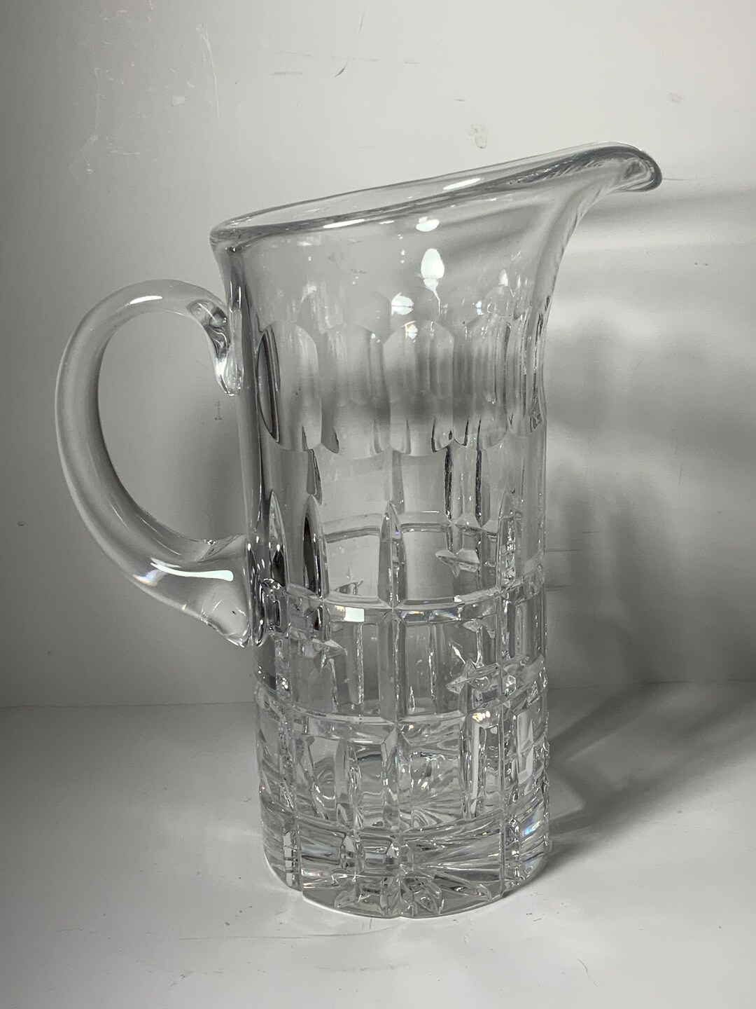 Figaro Hand Cut Crystal Pitcher Made in Poland 8.5 In. - Etsy