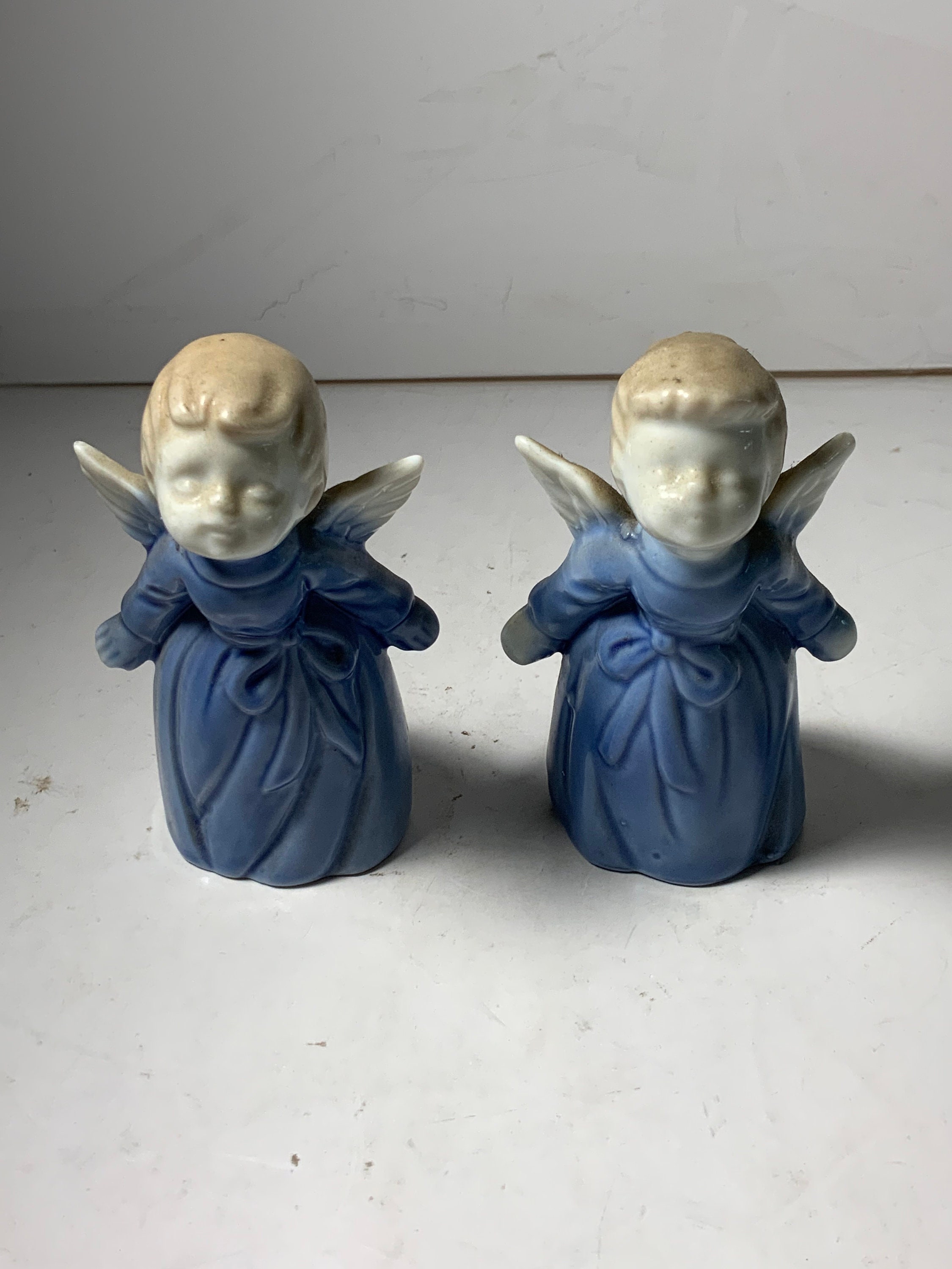 Vintage Lefton Kissing Angel Boy & Girl Figurines 3.5 In. - Etsy