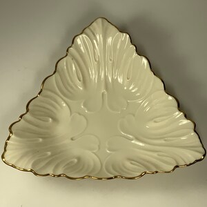Vintage Lenox Triad Porcelain Leaf Triangle Bowl 7 In. - Etsy
