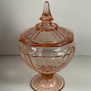 Vintage Mayfair Pink Depression Glass Candy Dish 9 In. - Etsy