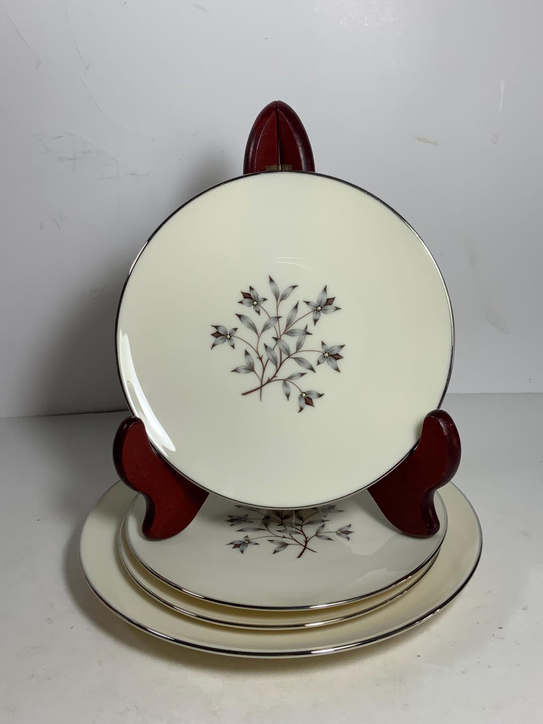 Set of 4 Vintage Lenox Princess Plates- 3 Bread & Butter Plates and 1 ...