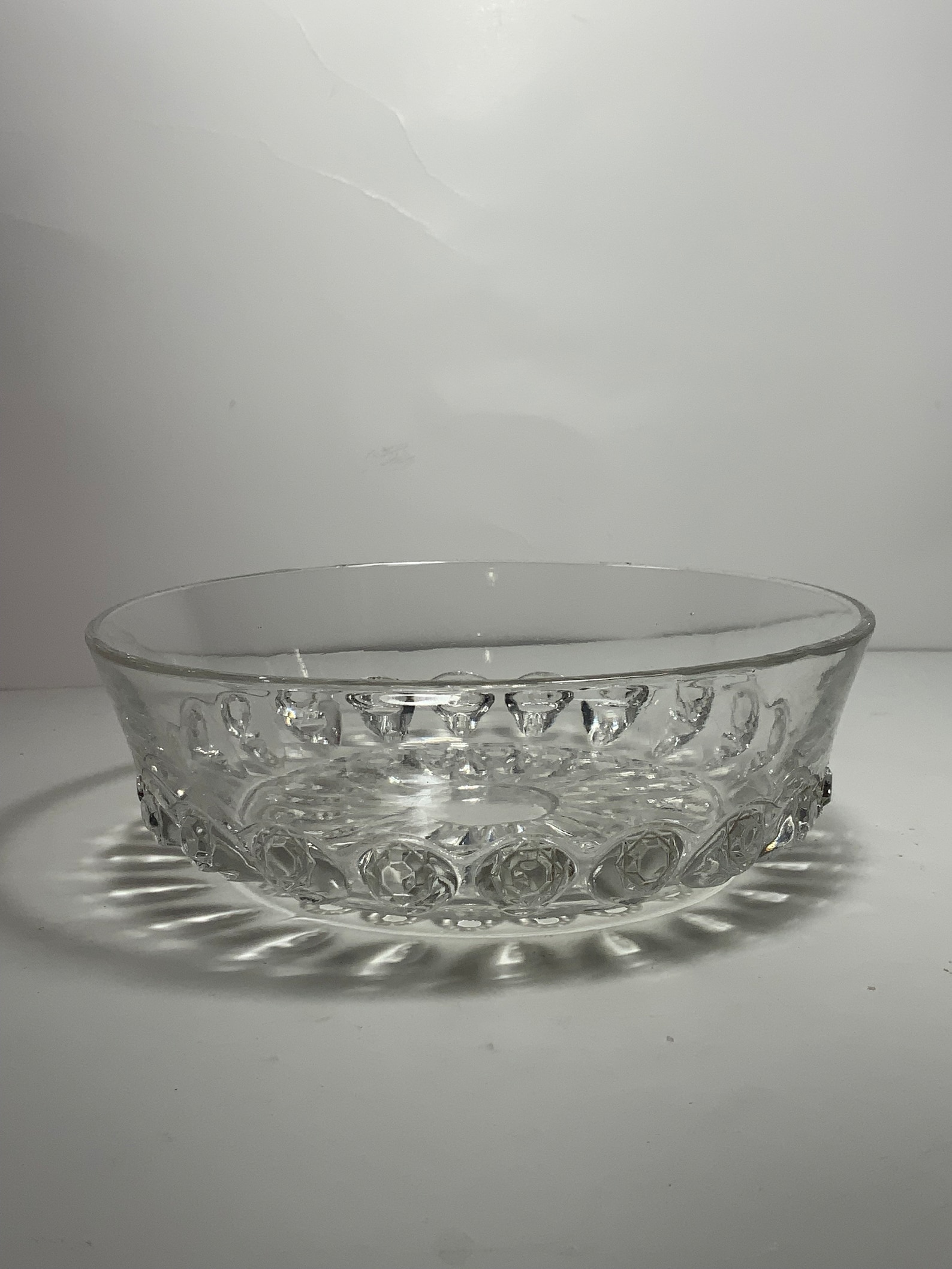 EAPG Thompson Glass Torpedo Fisheye Clear Glass Bowl 8 In. - Etsy