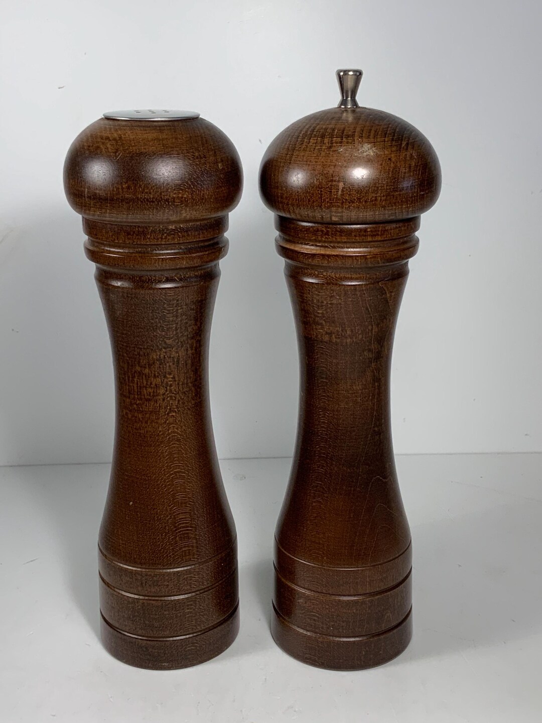 Vintage Mr. Dudley Wood Salt & Pepper Grinders Made in USA 9 In. - Etsy ...