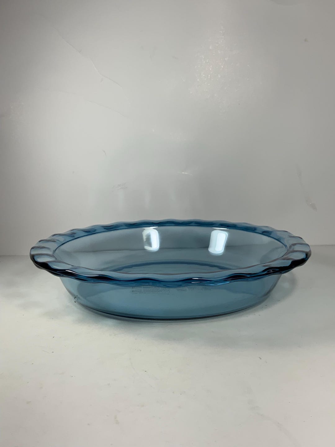 Vintage Pyrex Cobalt Blue Crimped Edge Glass Pie Pan 9.5 In. - Etsy