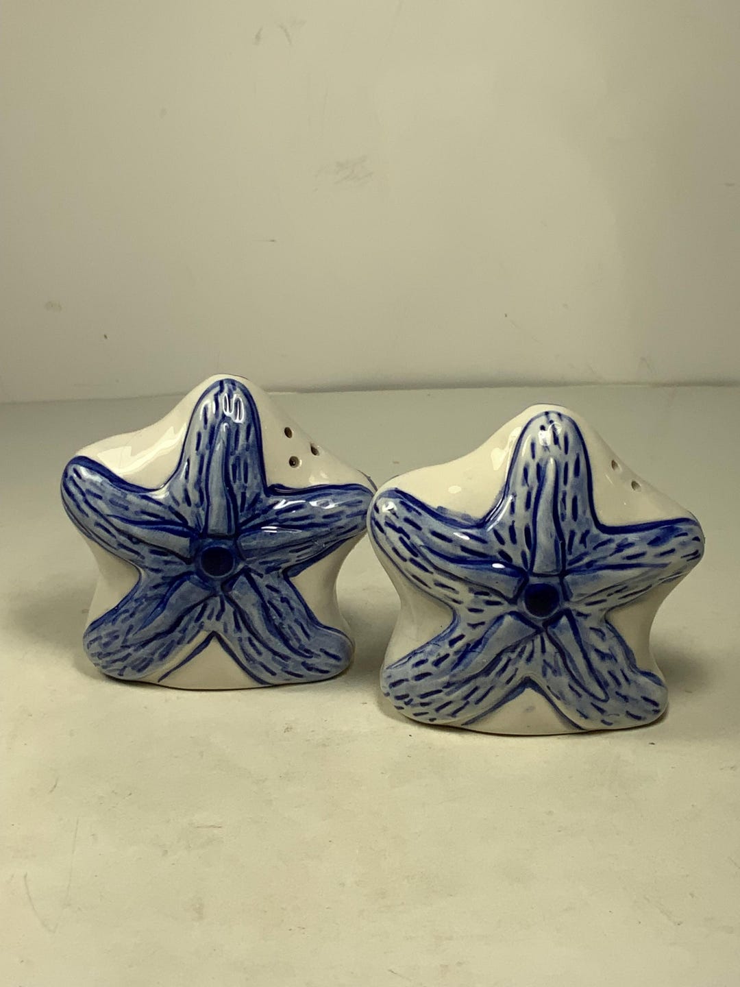 Blue Sky Ceramics Blue Starfish Salt & Pepper Shakers - Etsy