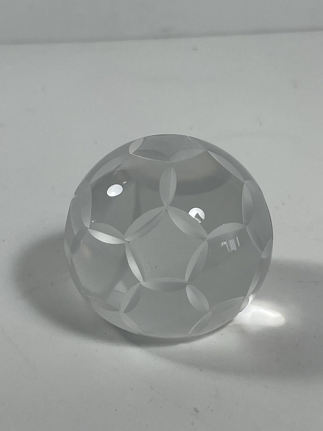 Vintage JG Durand Crystal Soccer Ball Paperweight 2.5 In. - Etsy
