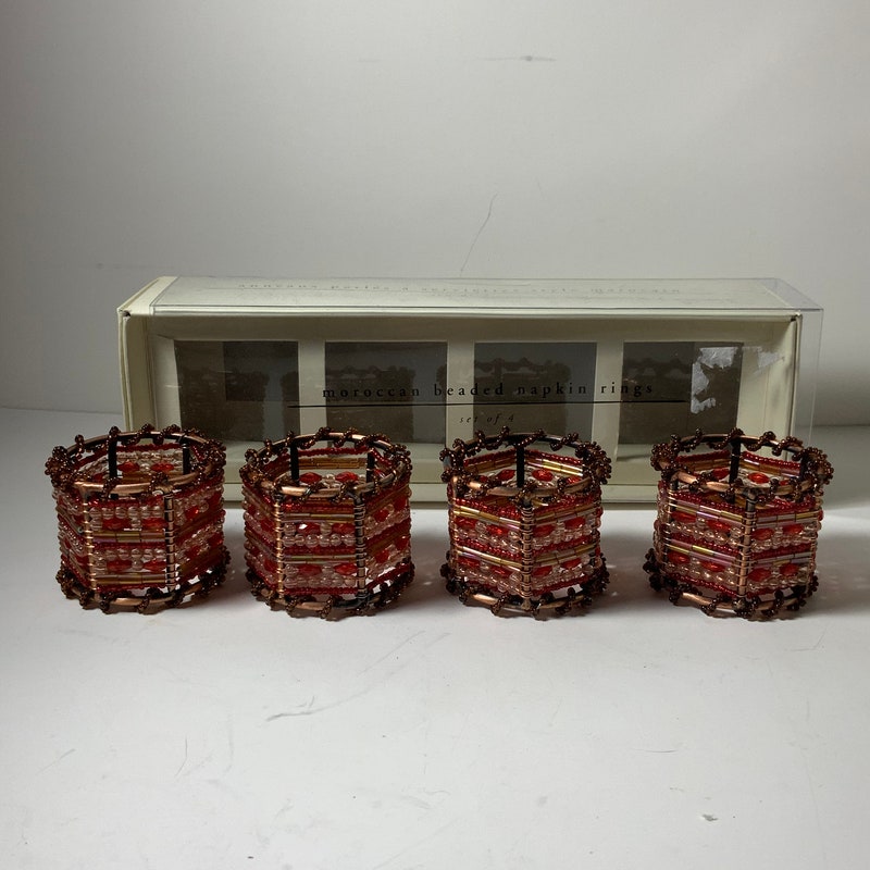 Beaded Napkin Ring - Etsy