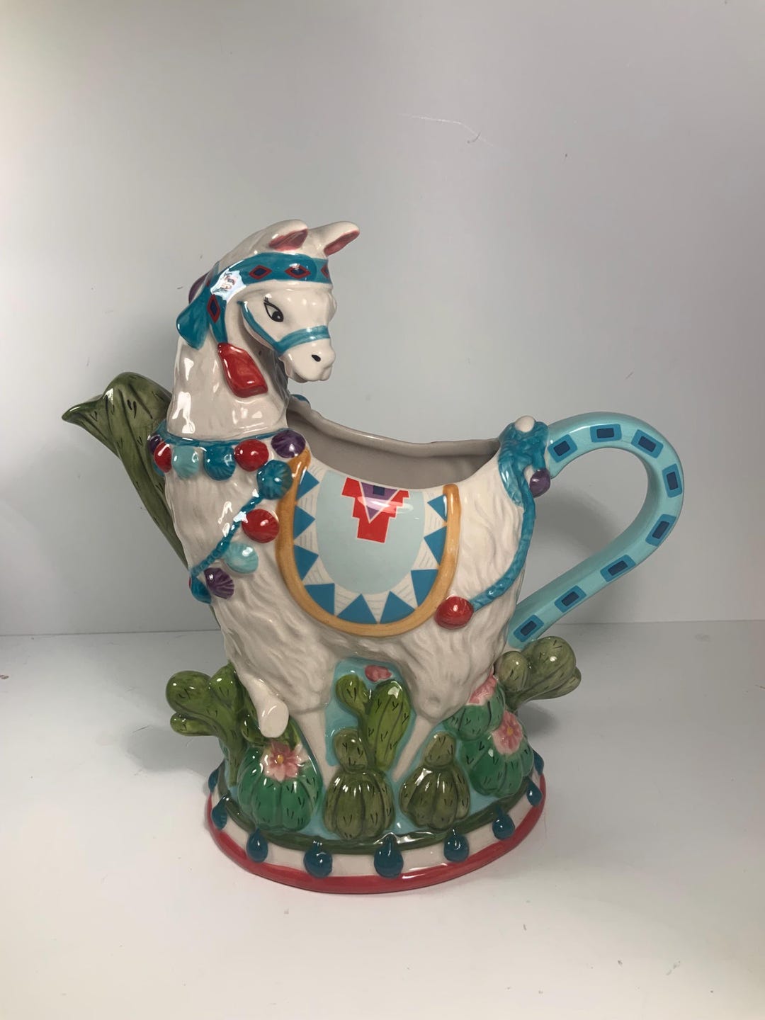 Vintage Pier 1 Imports Llama Southwestern Party Pitcher 10.5 In. - Etsy