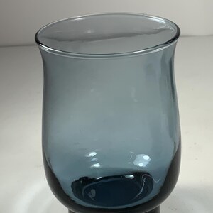 Set of 6 Vintage Libbey Dusty Blue Glass Tulip Tumblers 4.5 In. - Etsy