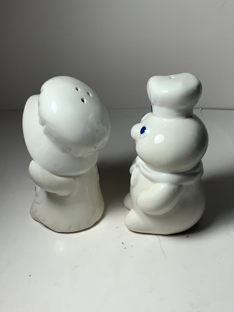 Vintage Ceramic Pillsbury Doughboy & Girl 1988 Salt and Pepper - Etsy
