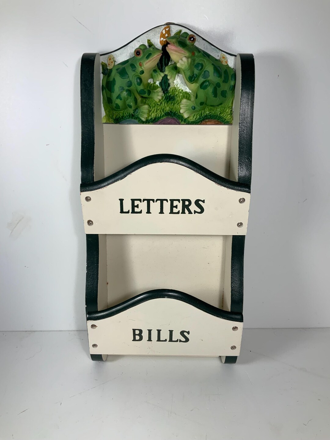 Country Frog Mail Sorter/organizer Wall Hanging 13.5 In. - Etsy
