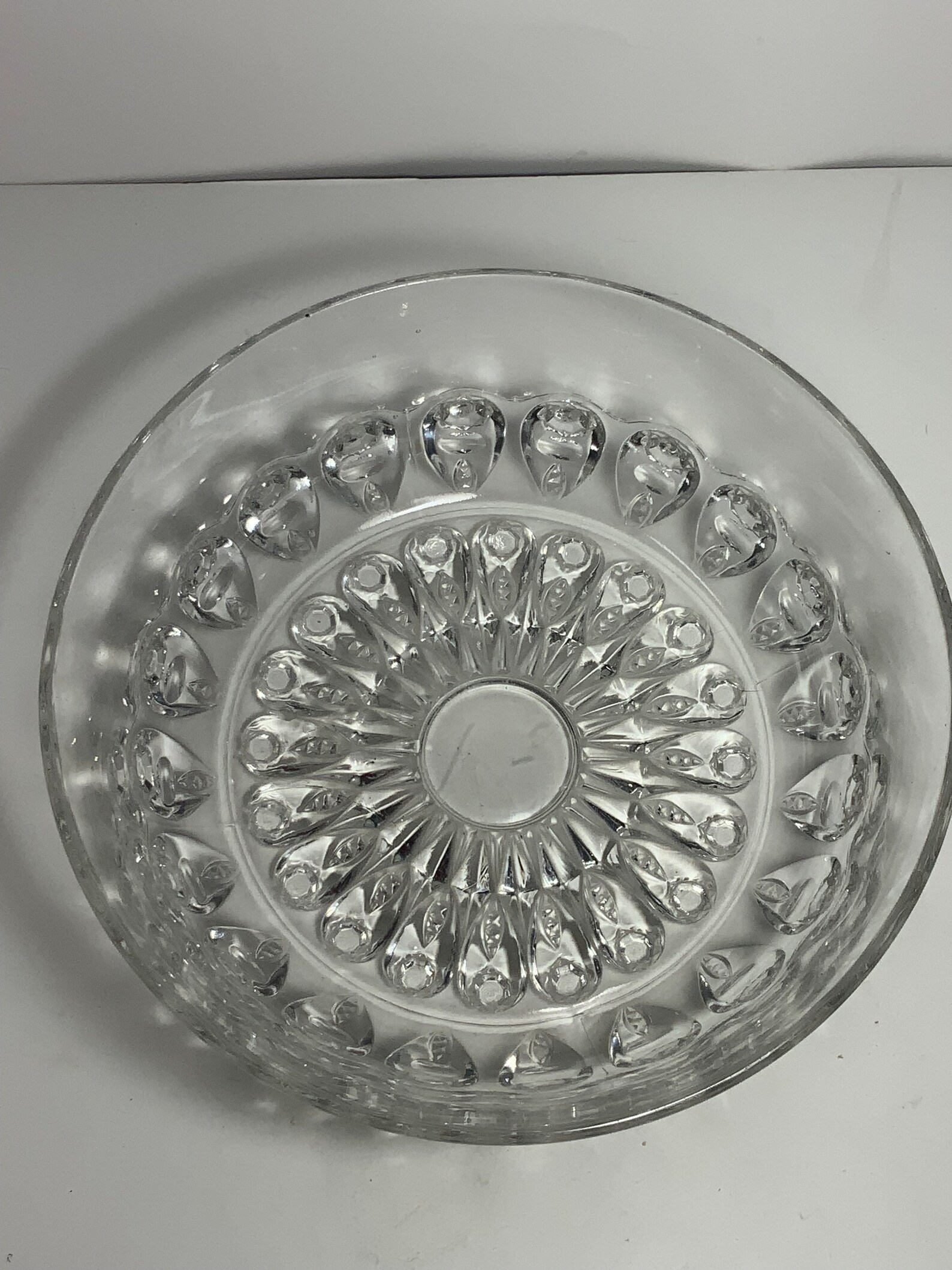 EAPG Thompson Glass Torpedo Fisheye Clear Glass Bowl 8 In. - Etsy