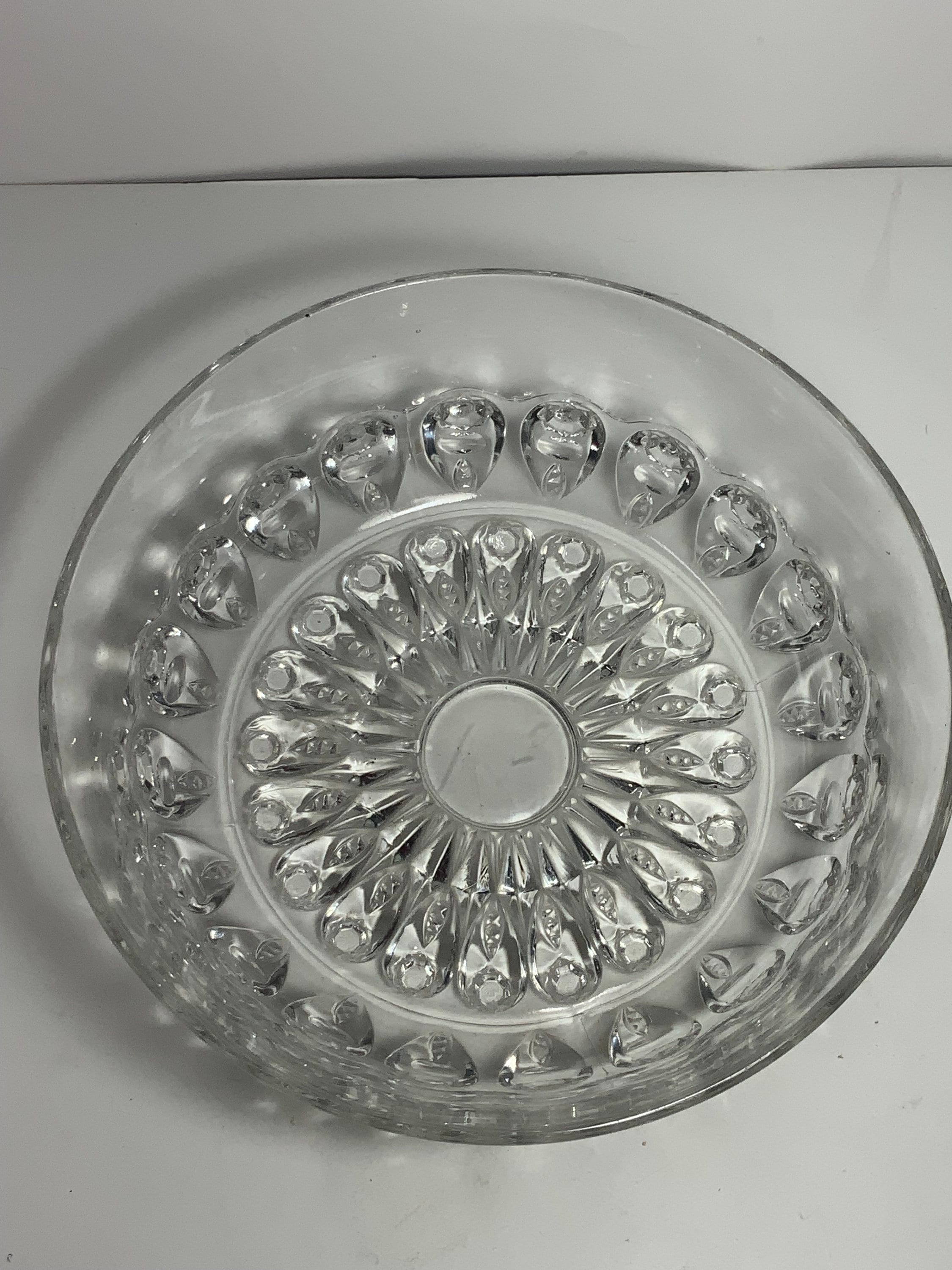 EAPG Thompson Glass Torpedo Fisheye Clear Glass Bowl 8 In. - Etsy