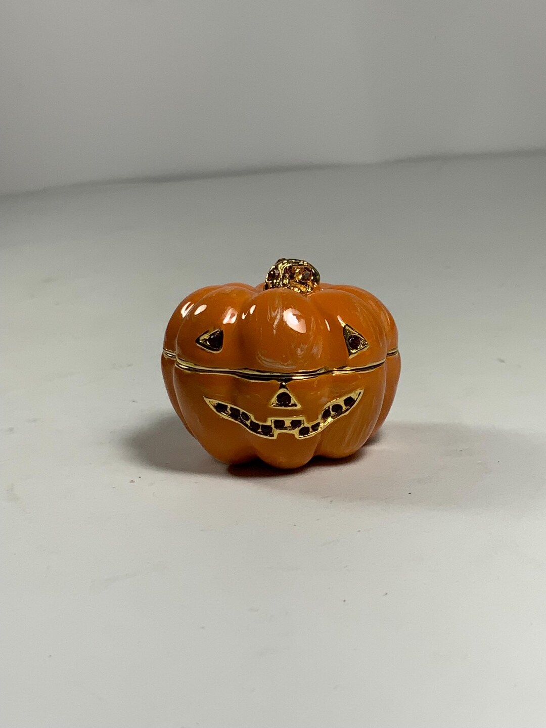 Kirks Folly Enamel & Metal Small Pumpkin Trinket Box (only) 1.5 In. - Etsy