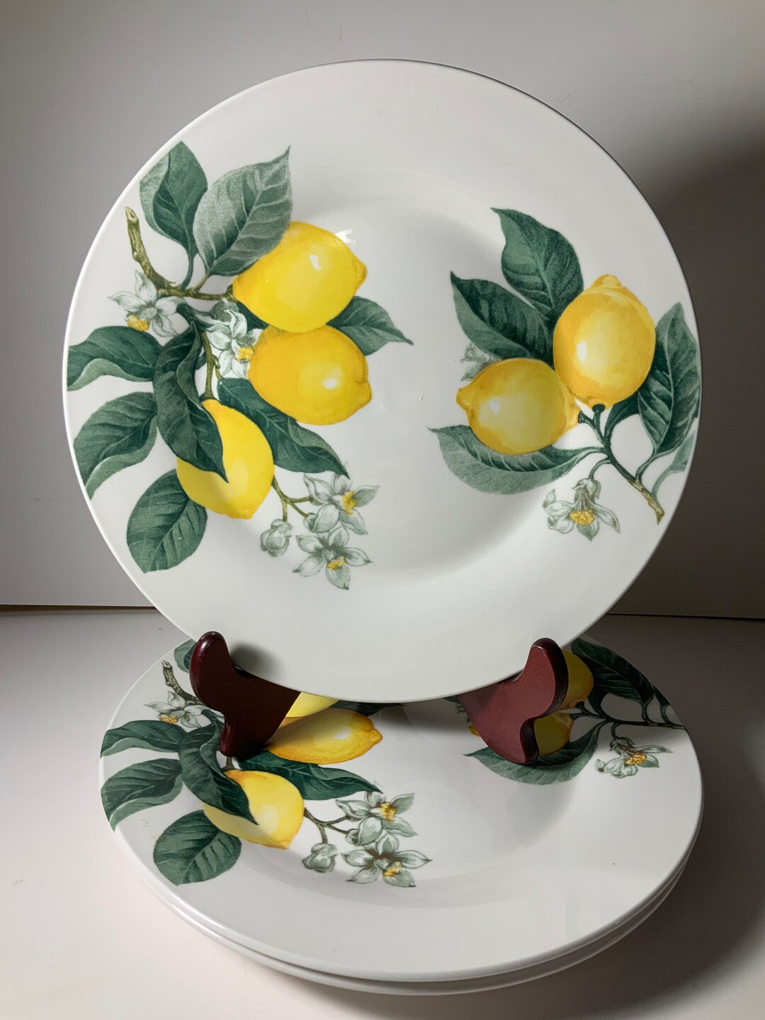 Set of 3 Royal Norfolk Ceramic 10.5 Inch Lemon Plates - Etsy