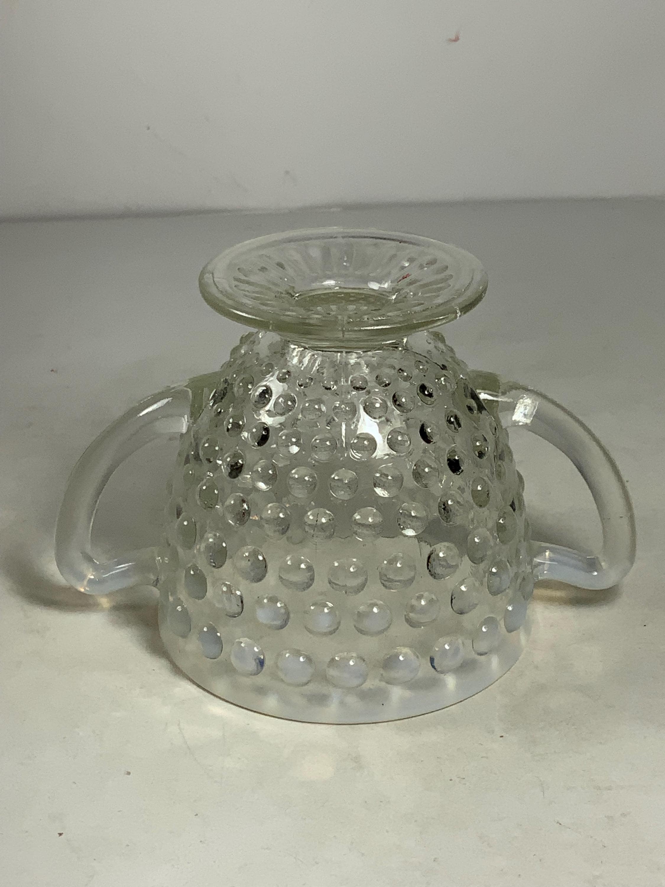 Fenton Hobnail Moonstone Glass Sugar Bowl 5 In. - Etsy