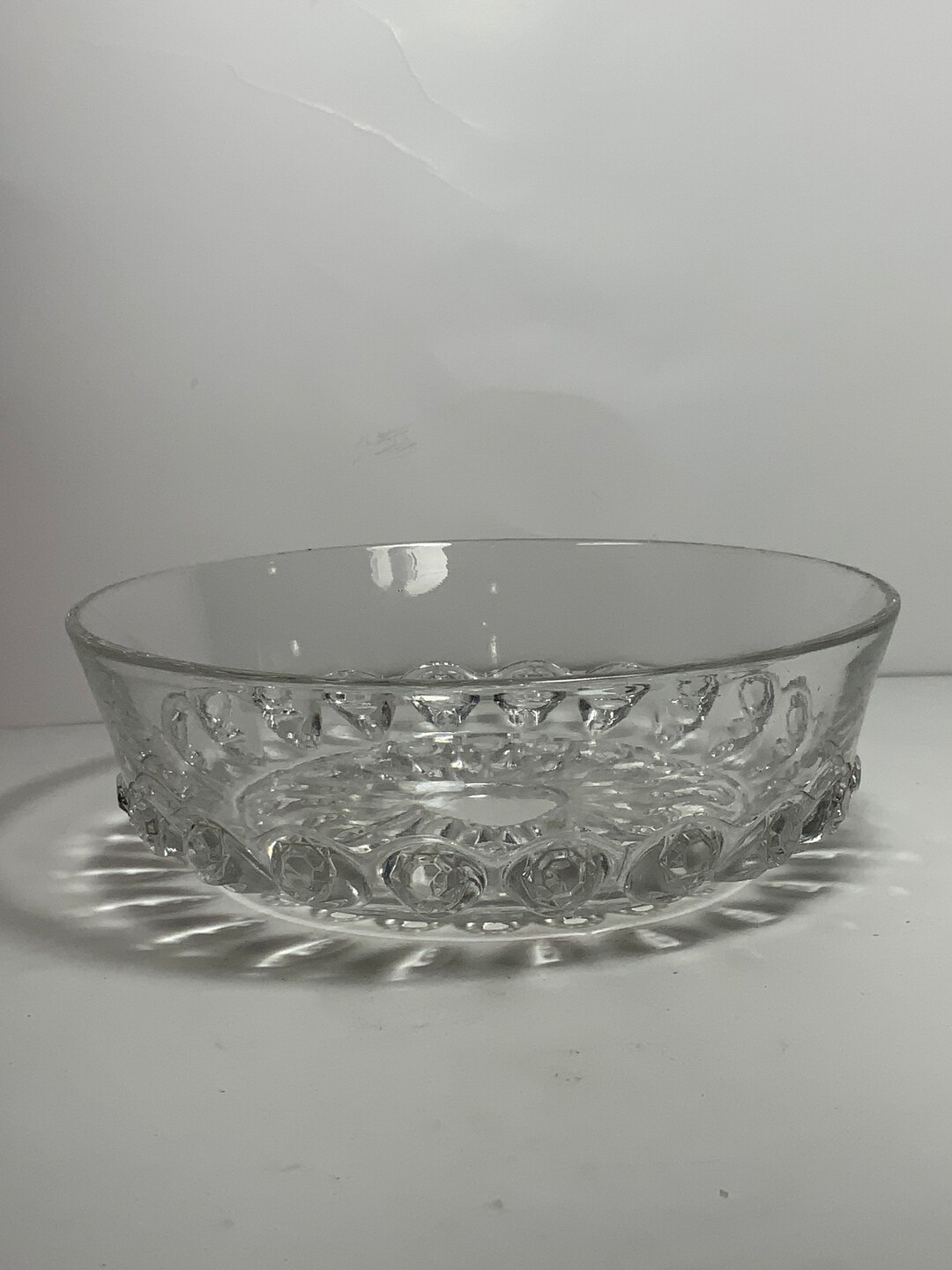 EAPG Thompson Glass Torpedo Fisheye Clear Glass Bowl 8 In. - Etsy