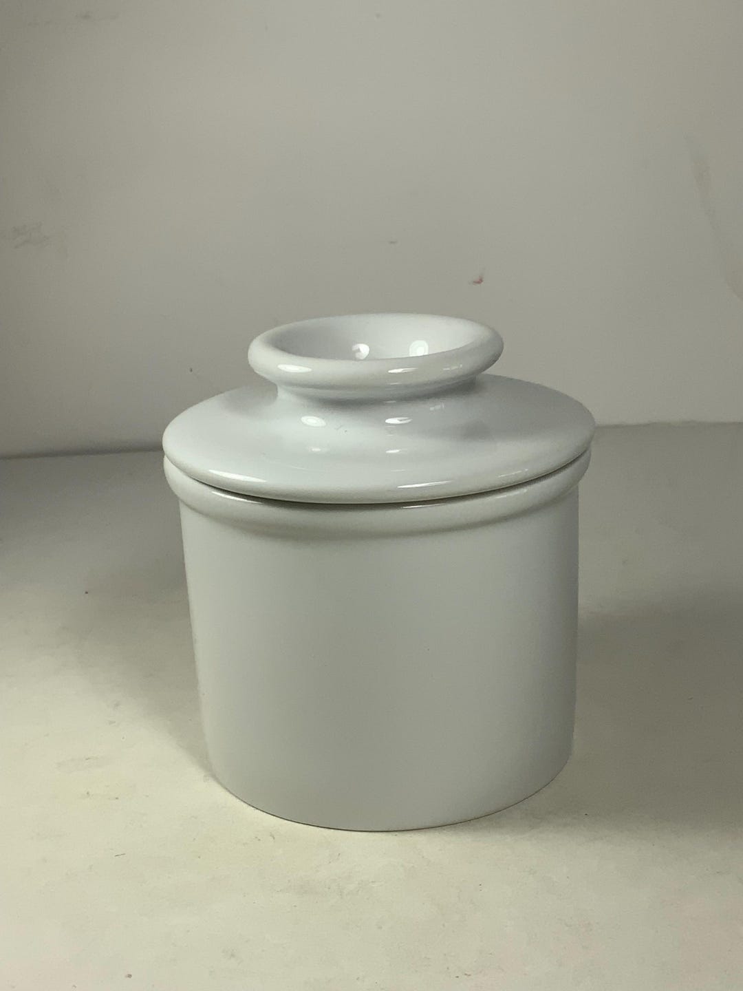 White Stoneware Butter Bell Butter Dish 4.5 In. - Etsy