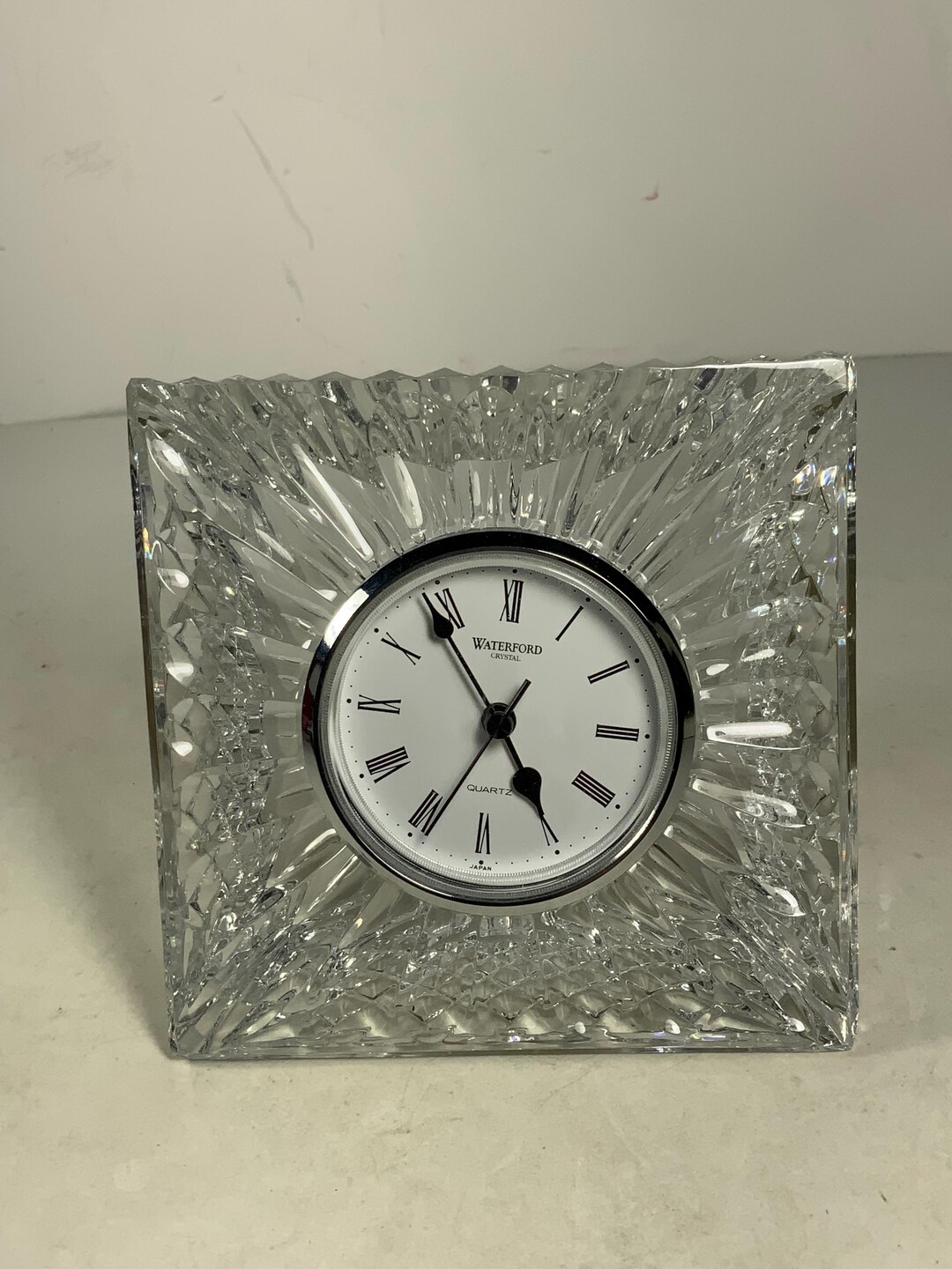 Vintage Waterford Quartz Crystal Mantle/desk Clock 5 In. - Etsy