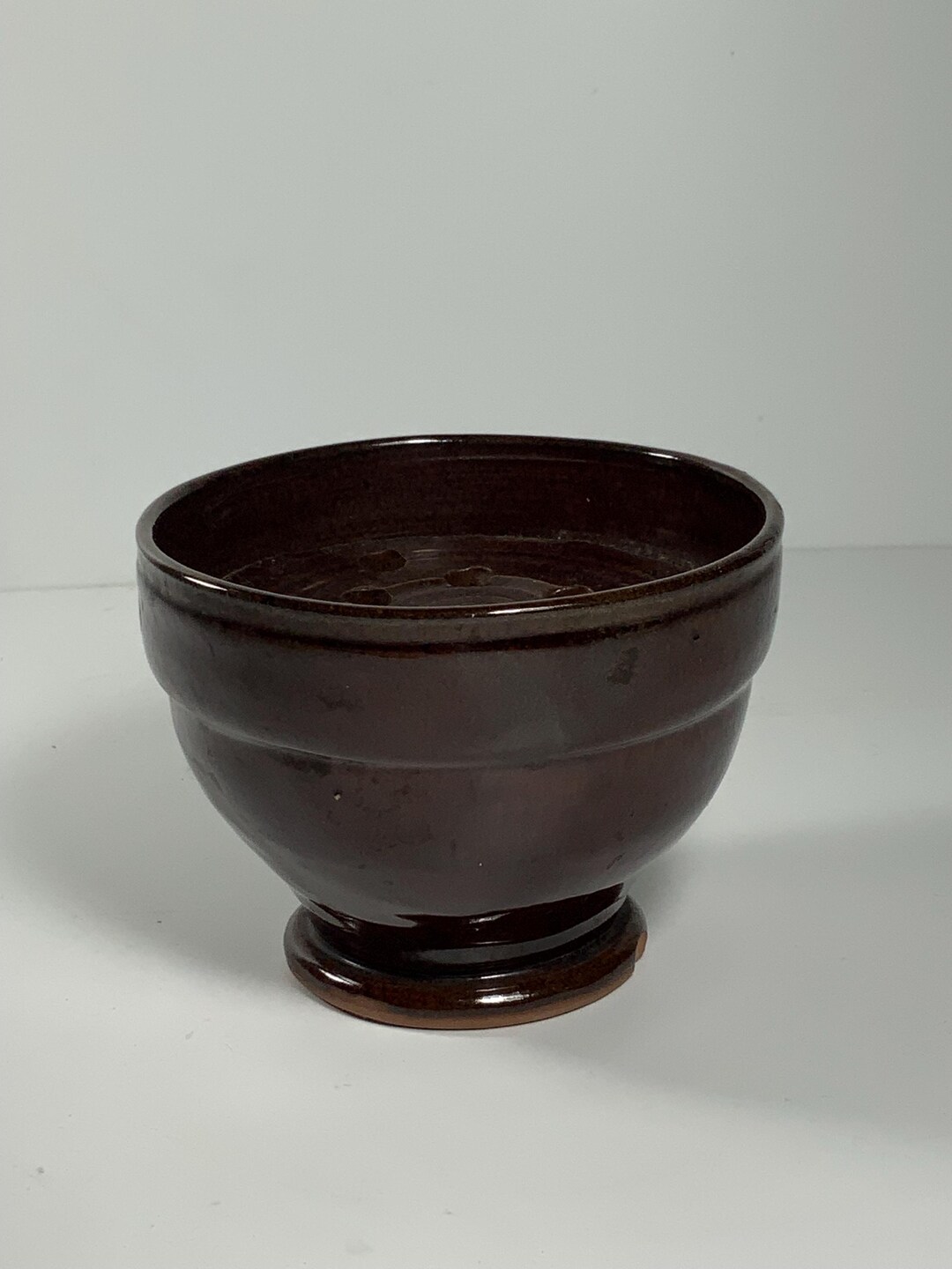 Old Sturbridge Village Redware Pottery Flower Frog Signed 4 In. - Etsy