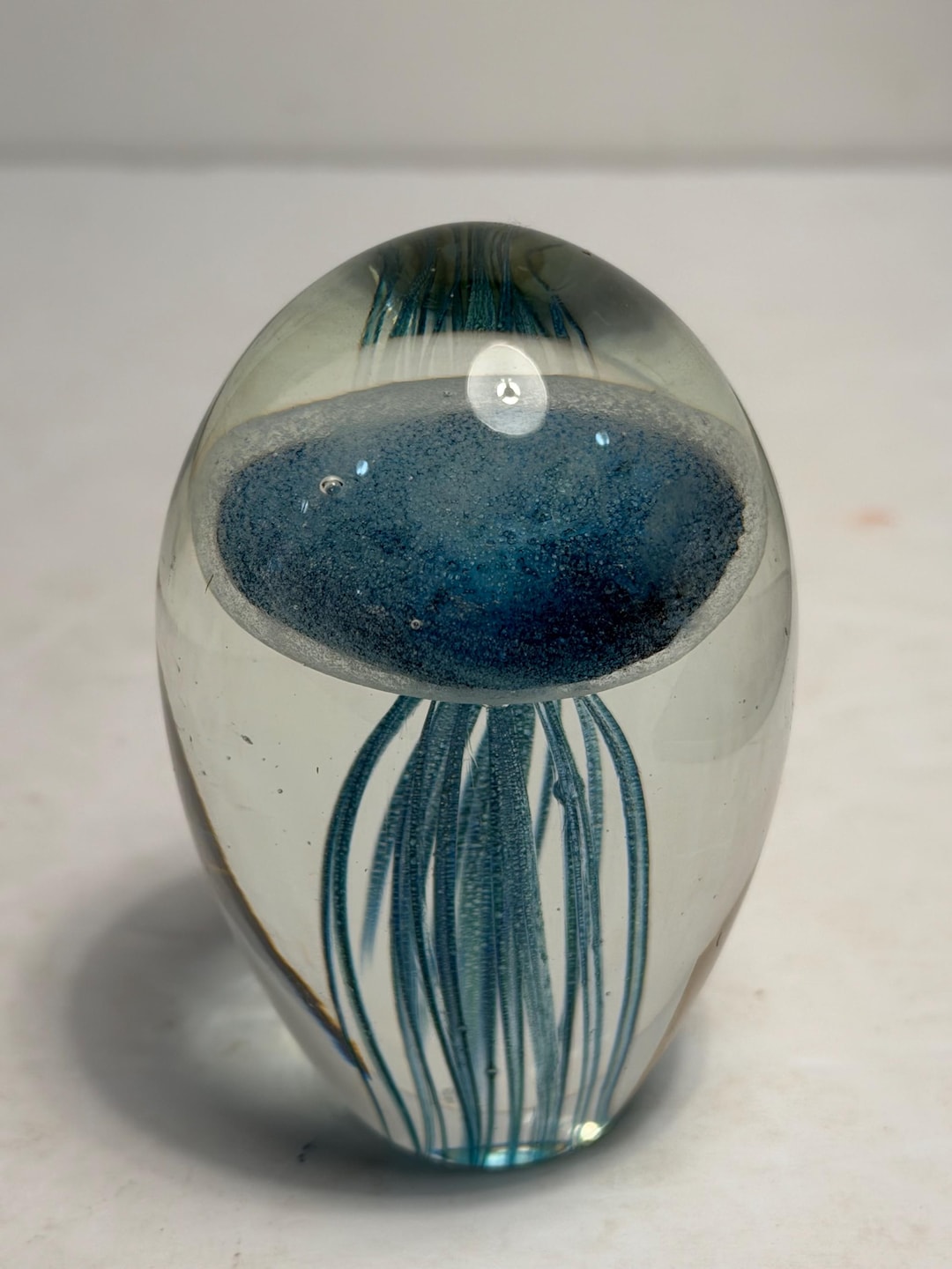 Vintage Dynasty Gallery Small Glass Jellyfish Paperweight 3 In. - Etsy