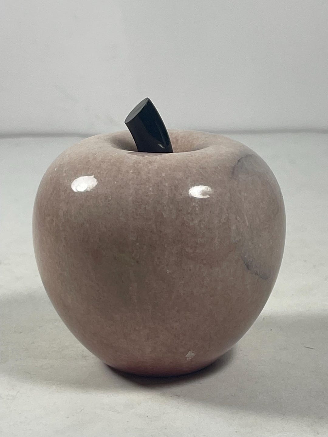 Vintage Alabaster Pink Marble Apple Paperweight 3.5 In. - Etsy
