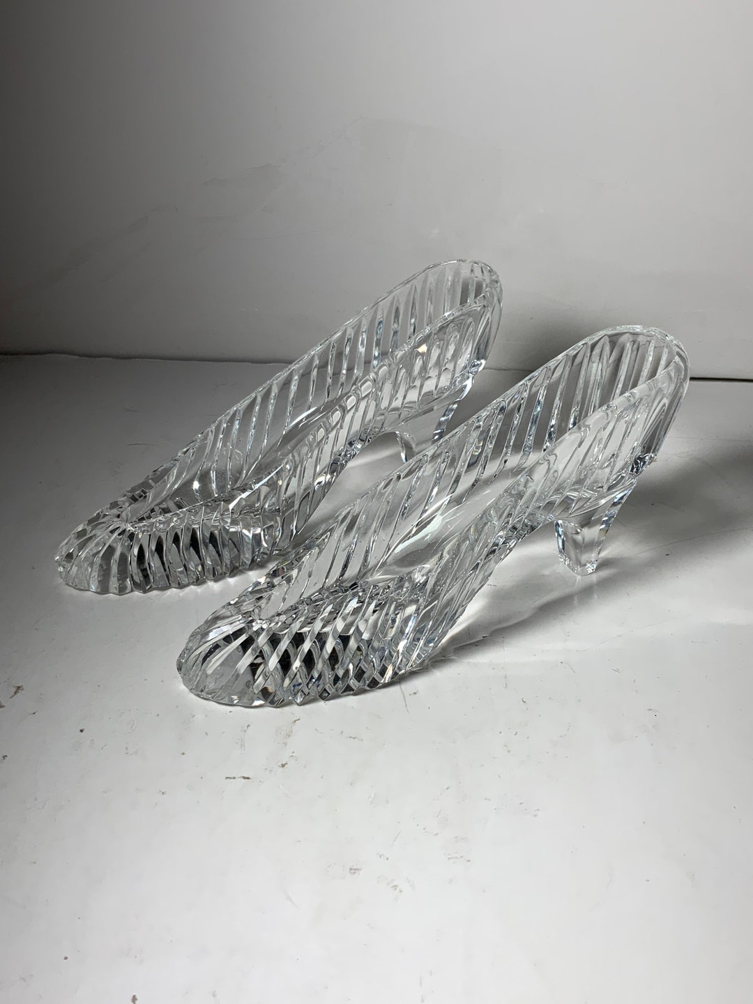 Set of 2 Galway Irish Crystal Glass Slippers Paperweights 5.5 In. - Etsy